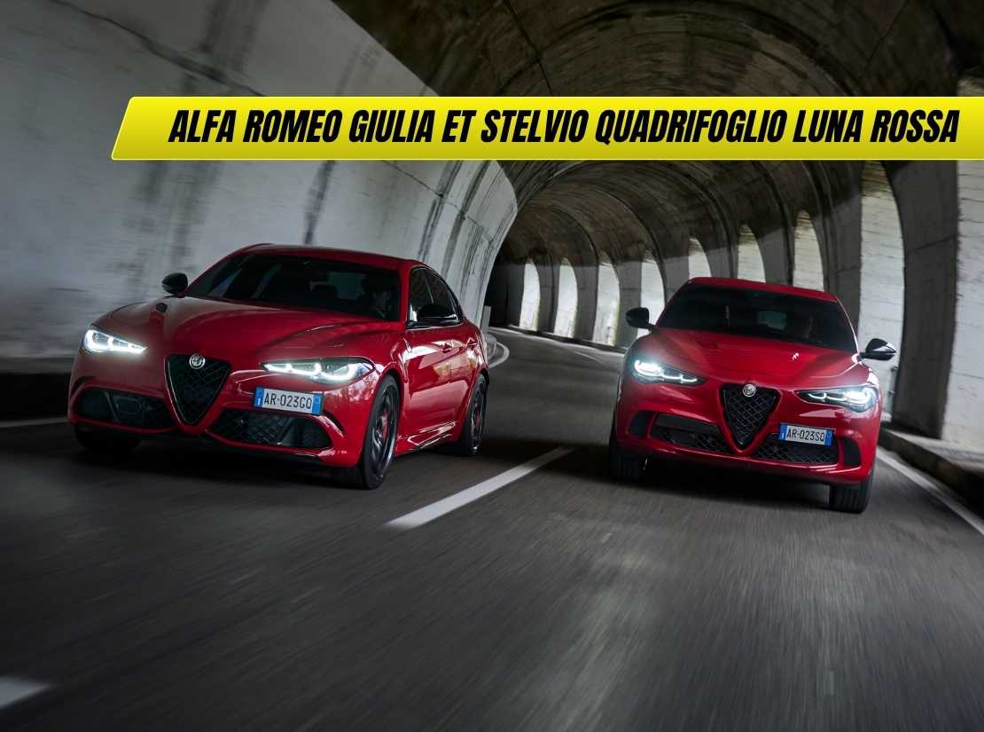 Alfa Romeo Giulia et Stelvio Quadrifoglio Luna Rossa - Autos Blog