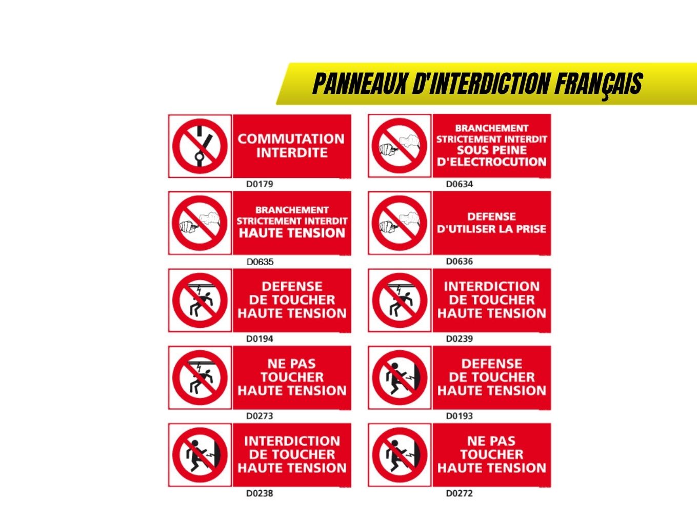 Panneaux d'interdiction français : Guide complet 2025 des signaux d ...
